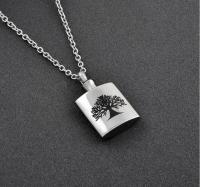 China Excellent Stainless Steel Cremation Urn Necklace for Pet/Human Ashes 20'' Link Chain for sale