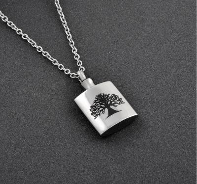 China Excellent Stainless Steel Cremation Urn Necklace for Pet/Human Ashes 20'' Link Chain for sale