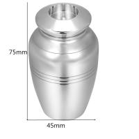 China 75*45mm Candle Holder Cremation Urn for Human Pet Ashes Stainless Steel Unique Designs for sale