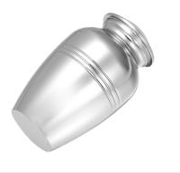China 75*45mm Candle Holder Cremation Urn for Human Pet Ashes Stainless Steel Unique Designs for sale
