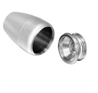 China 75*45mm Candle Holder Cremation Urn for Human Pet Ashes Stainless Steel Unique Designs for sale