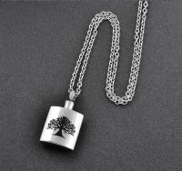 China Excellent Stainless Steel Cremation Urn Necklace for Pet/Human Ashes 20'' Link Chain for sale