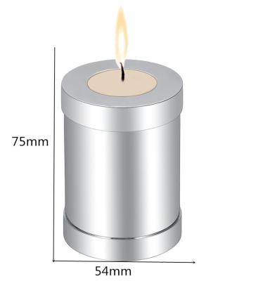 China 75*54mm Cylinder Cremation Jewelry Urn Stainless Steel Ashes Locket for Small Animals for sale