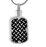 China Stainless Steel Cremation Jewelry For Ashes Pendant Keepsake Pendant Necklace Free Engrave for sale