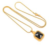 China Square Silver Gold Rose Gold Color Cremation Jewelry For Ashes Keepsake Urn Necklace Women Men Memorial Jewelry Pendant With Rhinestone for sale