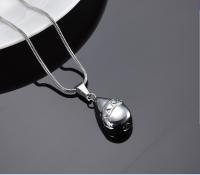 China Jewelry Type Pendants or Charms Heart Water Drop Pendant Necklace Ashes for Cremation for sale