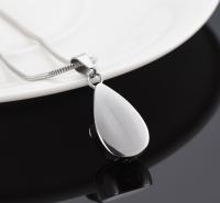 China Jewelry Type Pendants or Charms Heart Water Drop Pendant Necklace Ashes for Cremation for sale