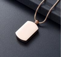 China Stainless Steel Cremation Necklace For Ashes Cross Memorial Jewelry With Ashes Holder for sale