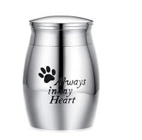 China OEM/ODM Stainless Steel Funeral Casket Cat Cremation Urn for No Deformation and Birds for sale