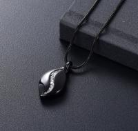China Free Engrave PR Memorial Jewelry Fashion Teardrop Keepsake Pendant Necklace for Women for sale