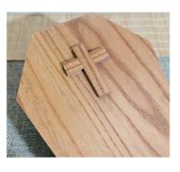 China Pet Columbarium Cremation Ashes Urn for Cats Dogs Birds in Stocked Wood Casket for sale