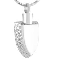 China Gold/Silver/Black Color Shovel Crystal Cremation Necklace Stainless Steel Ashes Urns for sale