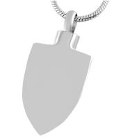China Gold/Silver/Black Color Shovel Crystal Cremation Necklace Stainless Steel Ashes Urns for sale