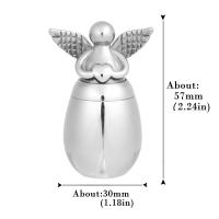 China Pet Caskets Urns Angel Base Egg Shape Cremation Memorial Ashes Urn Keepsake Pendant for sale