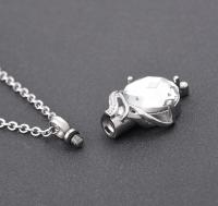China Water Drop Ashes Holder Keepsake Fashionable Cremation Pendant for Women for sale