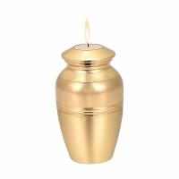 China 45mm Candle Holder Cremation Urn For Ashes Keepsake Jewelry Urns For Human Pet Ashes for sale