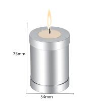 China 75*54mm Stainless Steel Cylinder Cremation Jewelry Urn Multicolor Keepsake Ashes Locket for sale