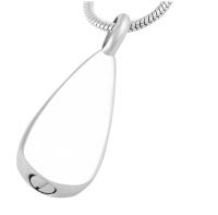 China Stainless Steel Heart Crystal Tear Bar Memorial Ash Necklace Keepsake Urn Pendant for sale