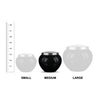 China Pet Caskets Urns Double Paw Print Solid Stainless Steel Pet Urn for Dignified Farewell for sale