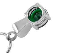 China Children's Crystal Cremation Pendant for Ashes Stainless Steel Memorial Keepsake Jewelry for sale