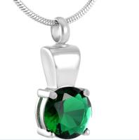 China Children's Crystal Cremation Pendant for Ashes Stainless Steel Memorial Keepsake Jewelry for sale