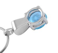 China Children's Crystal Cremation Pendant for Ashes Stainless Steel Memorial Keepsake Jewelry for sale