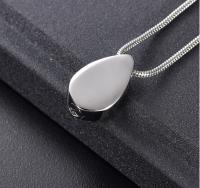 China Jewelry Type Butterfly Carved Teardrop Stainless Steel Cremation Pendant for Memorial for sale