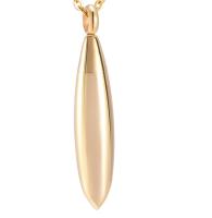 China Water Drop Gold/Rose Gold/Black Urn Pendant Ashes Holder for Humen/Pet CLASSIC Style for sale
