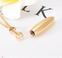 China Water Drop Gold/Rose Gold/Black Urn Pendant Ashes Holder for Humen/Pet CLASSIC Style for sale