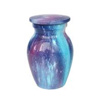 China Star Pattern Aluminum Alloy Mini Urn 68*44mm for Cat and Dog Pet Memorial Decoration for sale