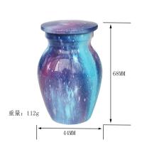 China Star Pattern Aluminum Alloy Mini Urn 68*44mm for Cat and Dog Pet Memorial Decoration for sale