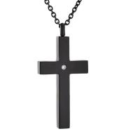 China Mould Making Service Silm Memorial Stainless Steel Cremation Cross Urn Pendant Necklace for sale