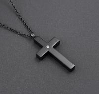 China Mould Making Service Silm Memorial Stainless Steel Cremation Cross Urn Pendant Necklace for sale