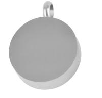 China Stainless Steel Round Cremation Urn Necklace For Ashes Black Paw/White Paw/Blank Memorial Pendant Jewelry for sale