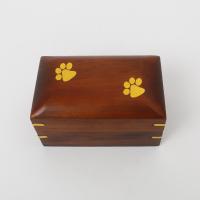 China 8 Year's Experience Solid Wood Pet Urn for Cat Dog Small Animal Memorial Cremation Box for sale
