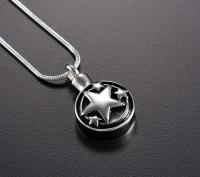 China Round Stainless Steel Cremation Jewelry For Ashes Pendant OEM Plating Free Engrave for sale
