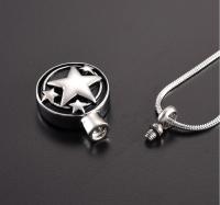 China Round Stainless Steel Cremation Jewelry For Ashes Pendant OEM Plating Free Engrave for sale
