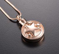 China Round Stainless Steel Cremation Jewelry For Ashes Pendant OEM Plating Free Engrave for sale