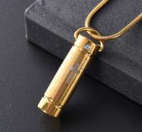 China Jewelry Type Pendants or Charms Bible Lords Prayer Cross Cremation Keepsake Necklace for Ashes for sale