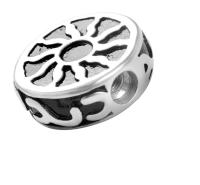 China Unisex Tribal Sun 316L Stainless Steel Pendant Necklace for Ashes Urns Keepsake Locket for sale