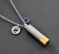 China Deer Shot Gun Memorial Urn Pendant Necklace Excellent Jewelry Type Pendants or Charms for sale