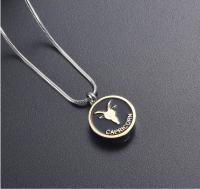 China Twelve Constellations Mini Cremation Pendant Necklace Stainless Steel Memorial Jewelry for sale