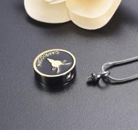 China Twelve Constellations Mini Cremation Pendant Necklace Stainless Steel Memorial Jewelry for sale