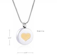 China 8 Year's Experience Stainless Steel Forever in My Heart Memorial Pendant Necklace for Ashes for sale