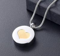 China 8 Year's Experience Stainless Steel Forever in My Heart Memorial Pendant Necklace for Ashes for sale