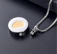 China 8 Year's Experience Stainless Steel Forever in My Heart Memorial Pendant Necklace for Ashes for sale
