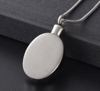 China Beautiful Stainless Steel Flower Cremation Jewelry Women's Keepsake Pendant Necklace for sale