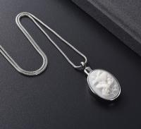 China Beautiful Stainless Steel Flower Cremation Jewelry Women's Keepsake Pendant Necklace for sale