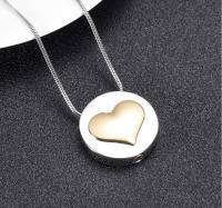 China Stainless Steel Love Heart Keepsake Ashes Pendant for Human and Pet Cremation Jewelry for sale