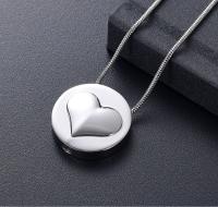 China Stainless Steel Love Heart Keepsake Ashes Pendant for Human and Pet Cremation Jewelry for sale